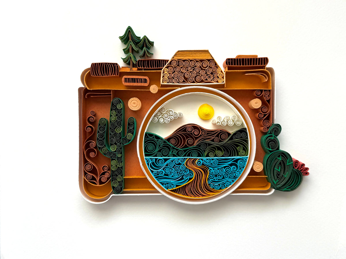 Camera Paper Art Decor - Perfect Photographers Gift - Quilling Art ...